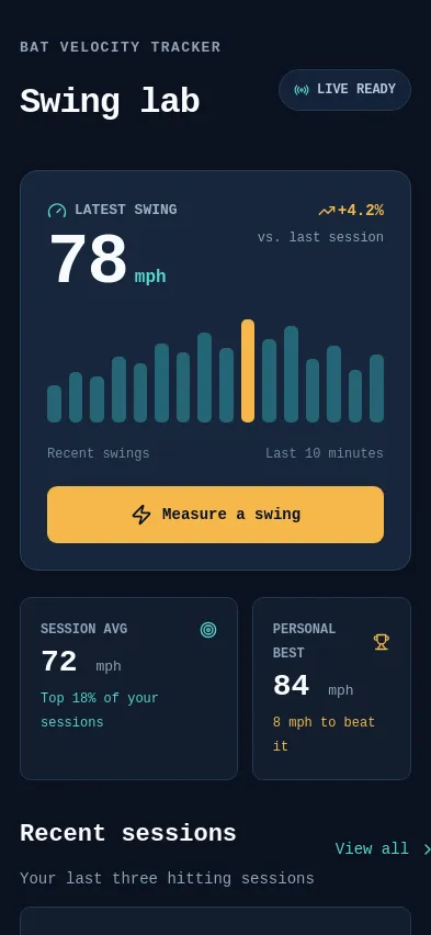 Bat Velocity Tracker
