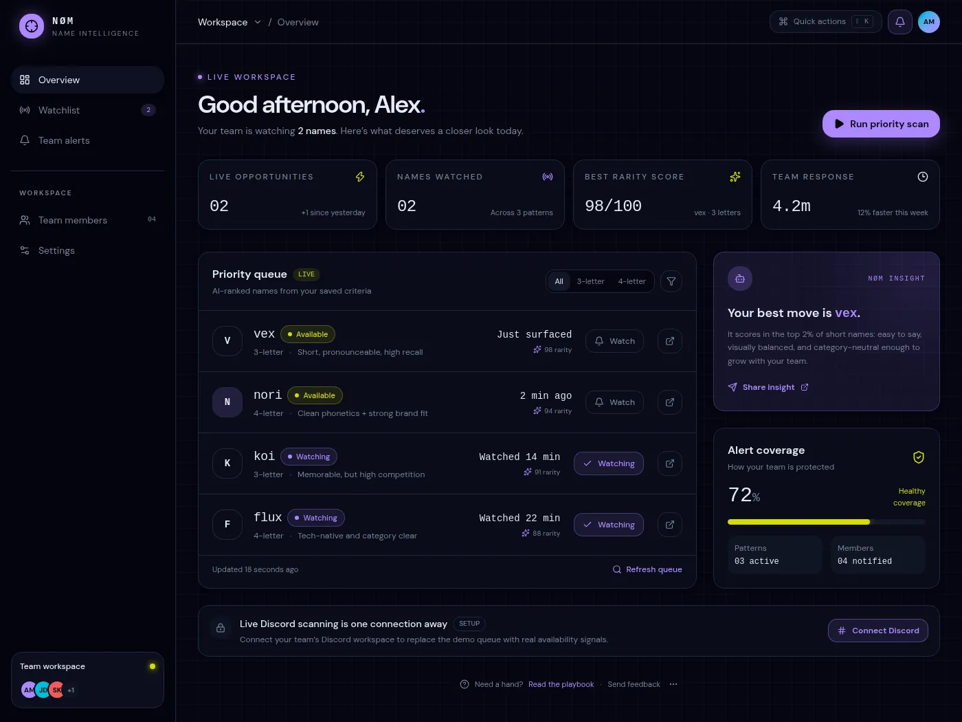 Discord Name Snipe AI