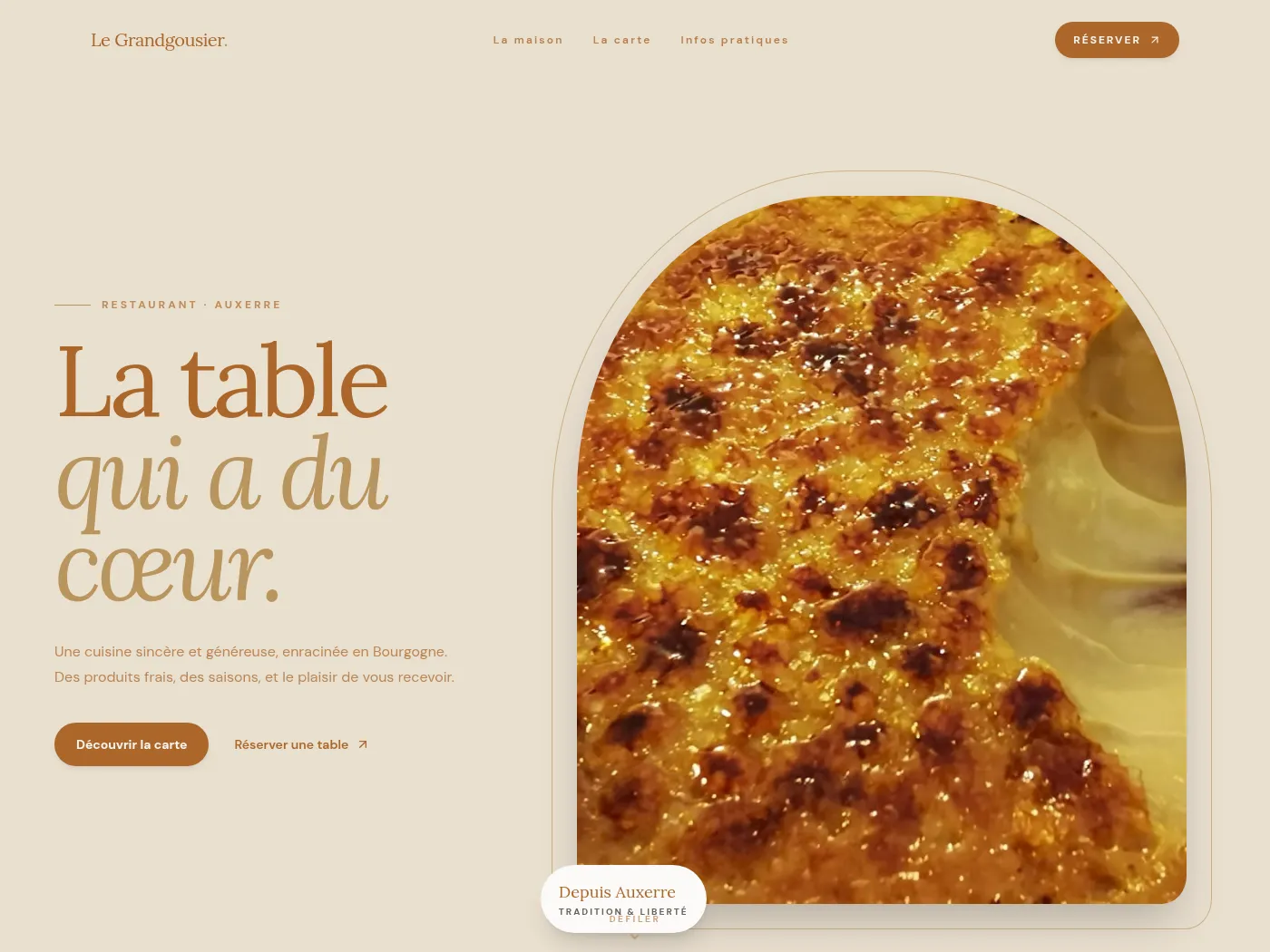 Restaurant Vitrine Site