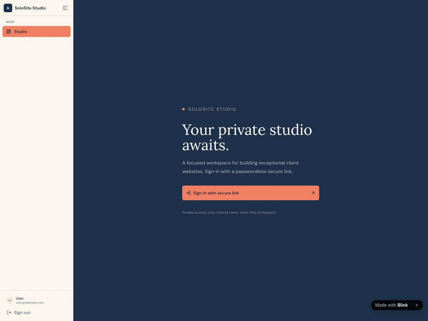 SoloSite Studio