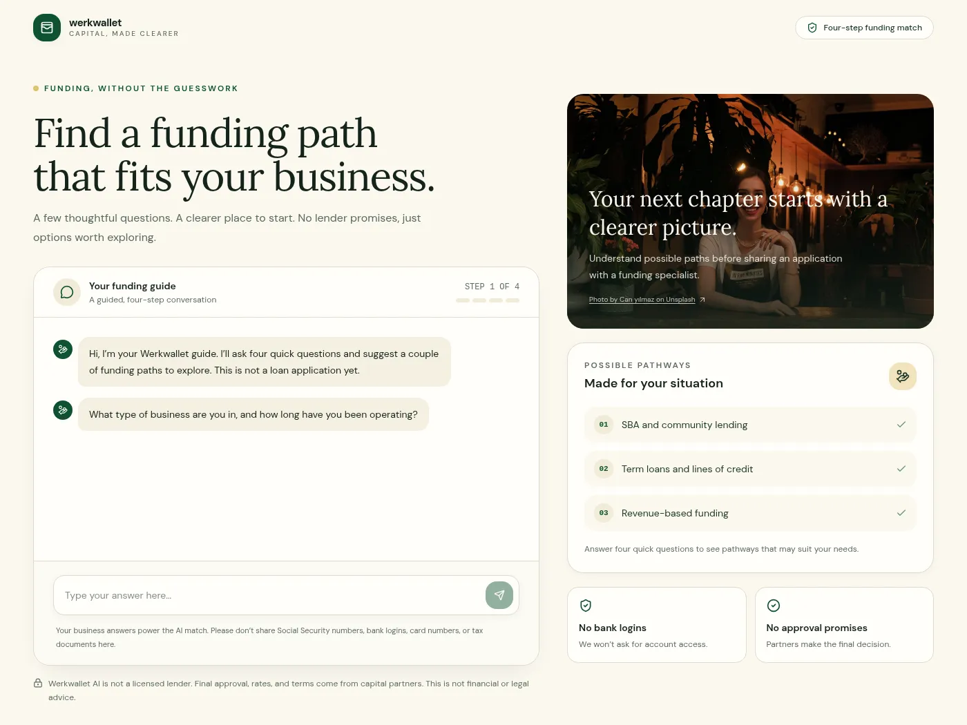 Werkwallet AI Funding Match