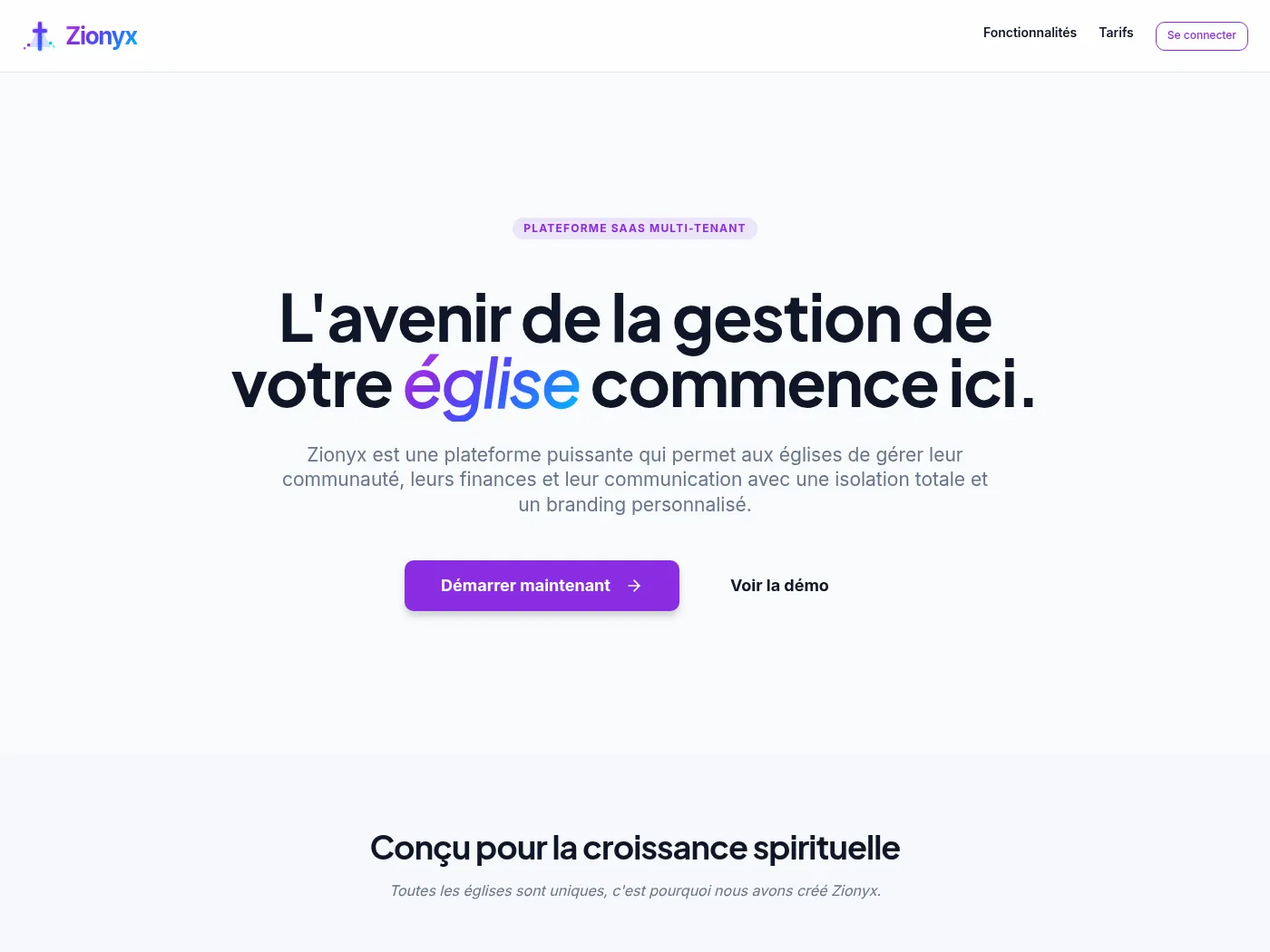Zionyx Church Management SaaS