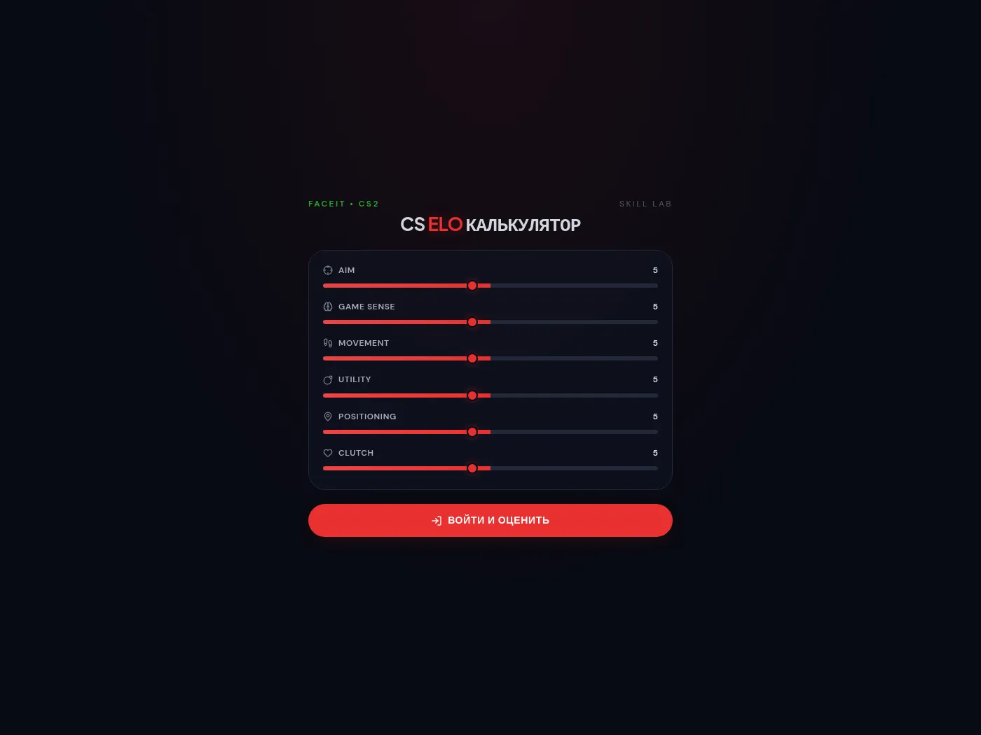 Faceit ELO Estimator