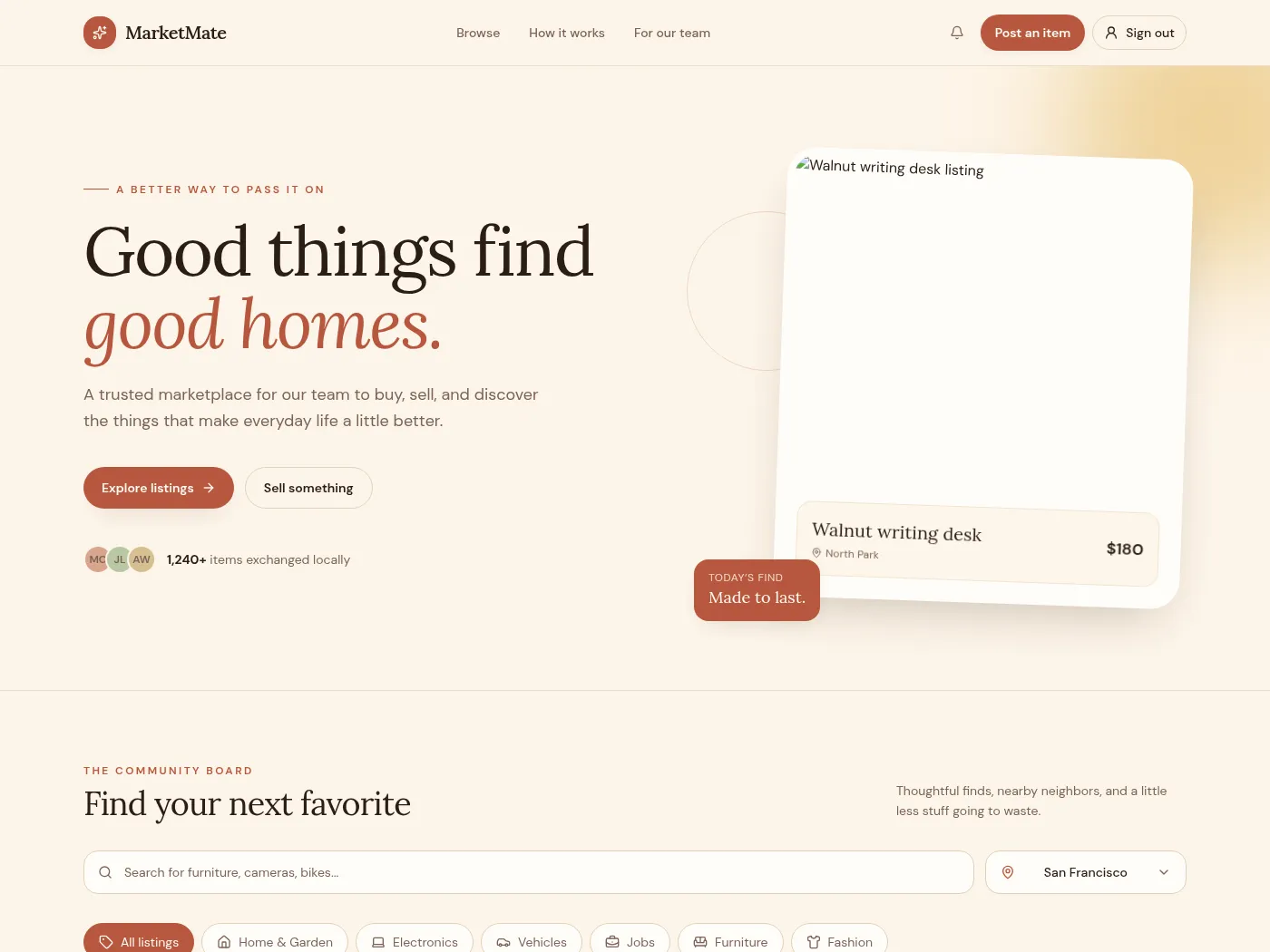 MarketMate Classifieds