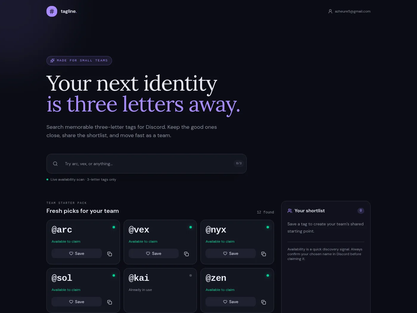 Discord Tag Finder
