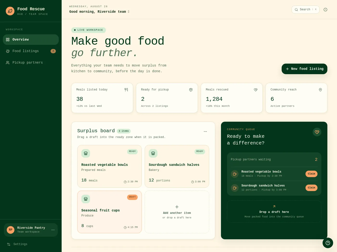 Food Rescue Hub