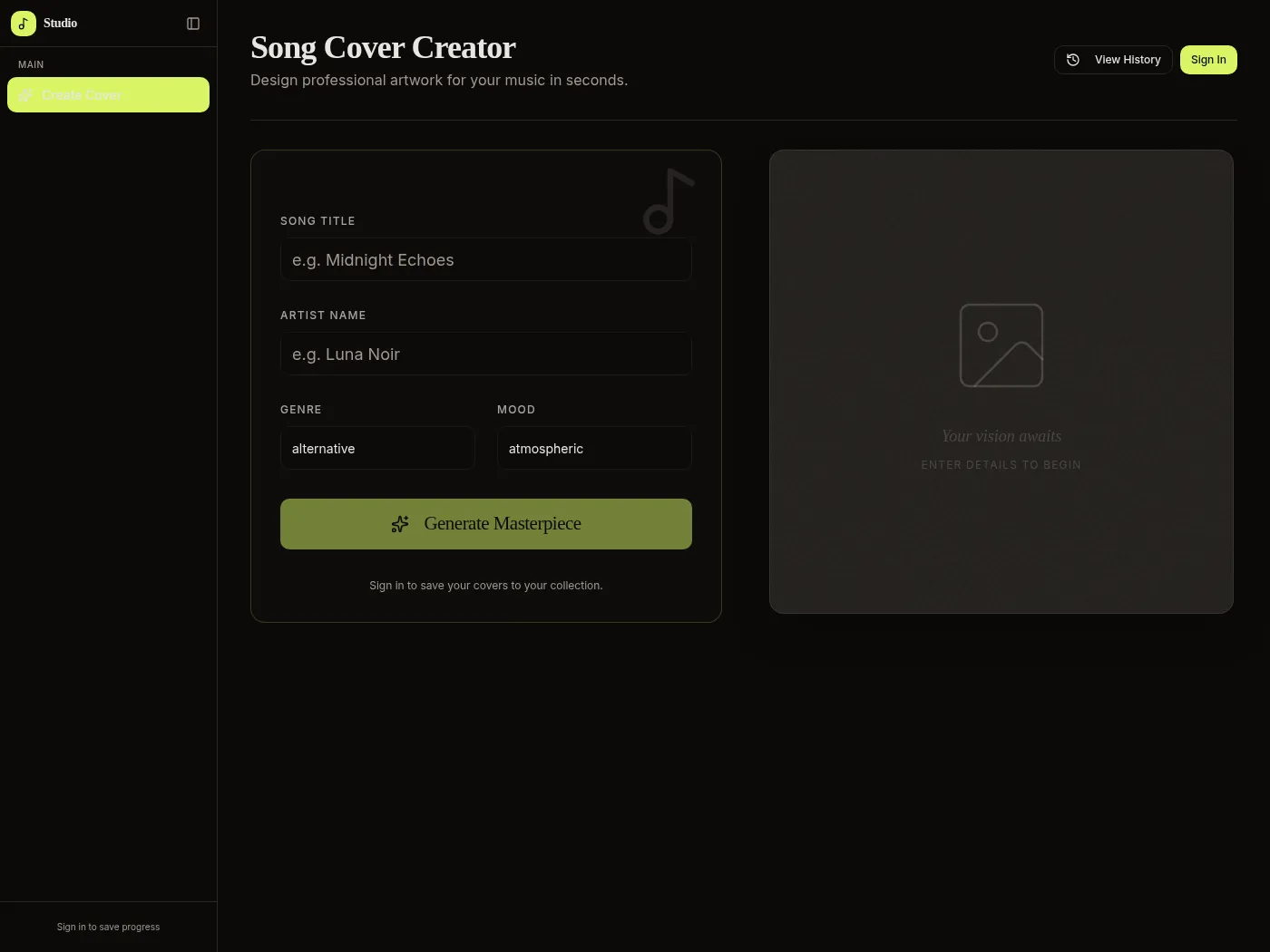 Song Cover Creator