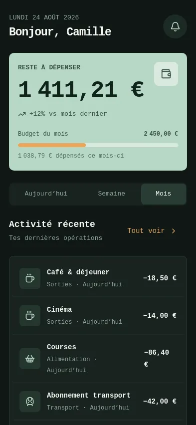 Mon Quotidien Budget App