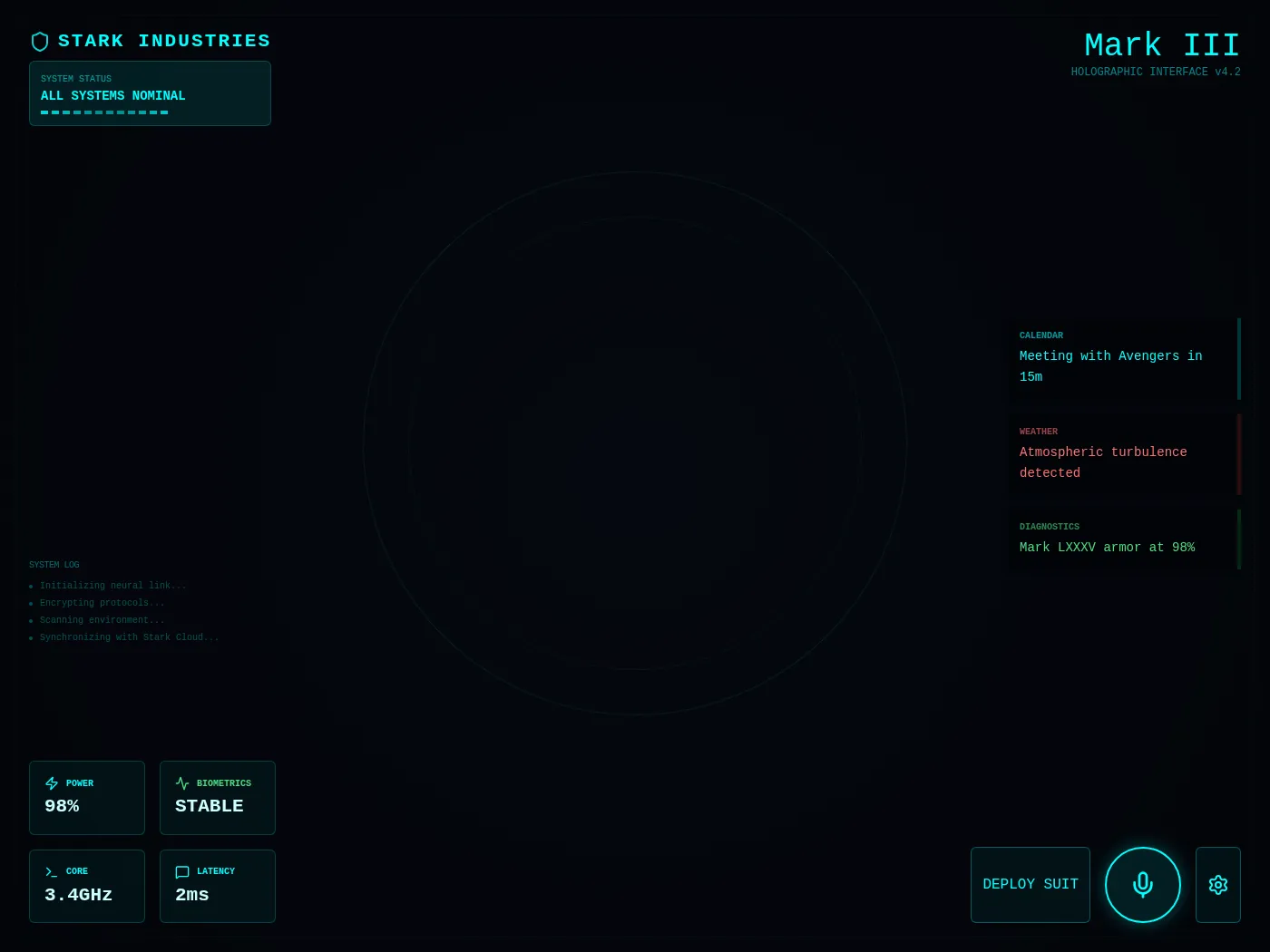 JARVIS 3D AI Assistant
