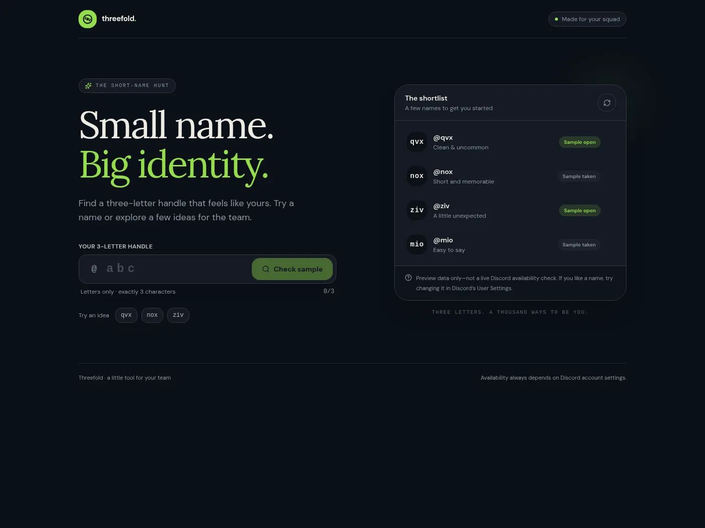 Discord Name Finder