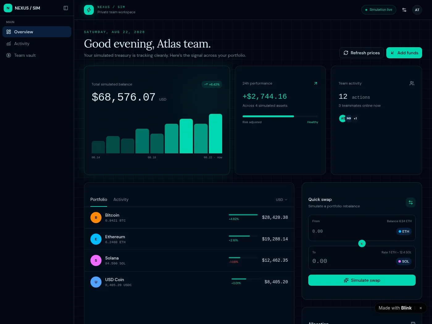 Crypto Wallet Simulator