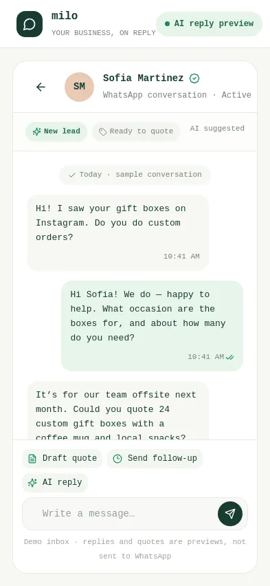AI WhatsApp Biz Assist