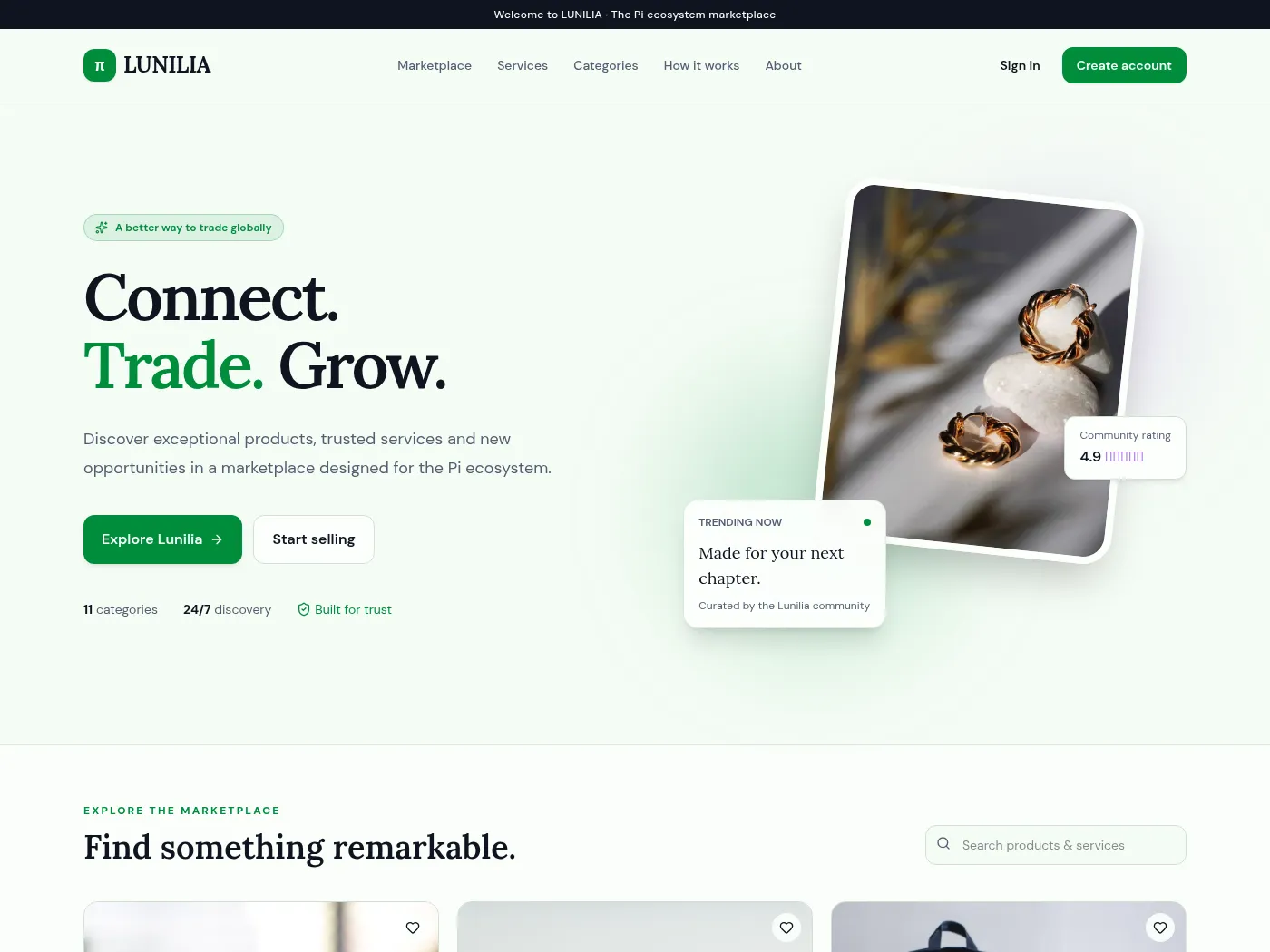 Lunilia Marketplace Platform