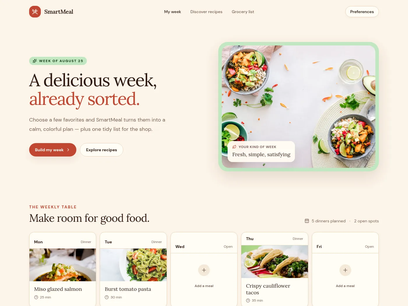 SmartMeal Planner
