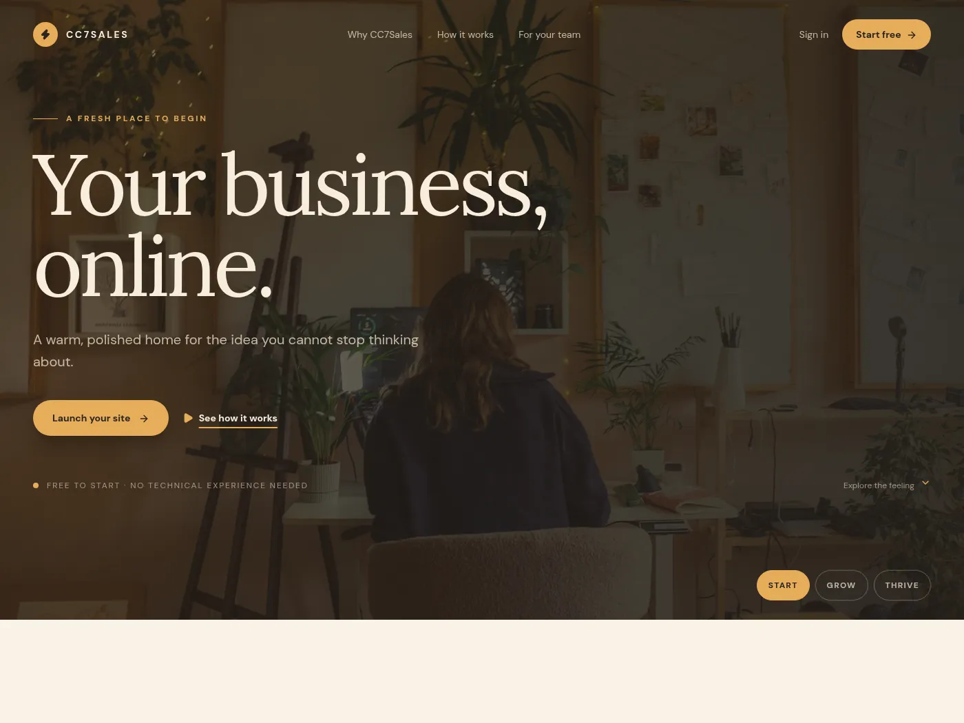 CC7Sales Site Launcher