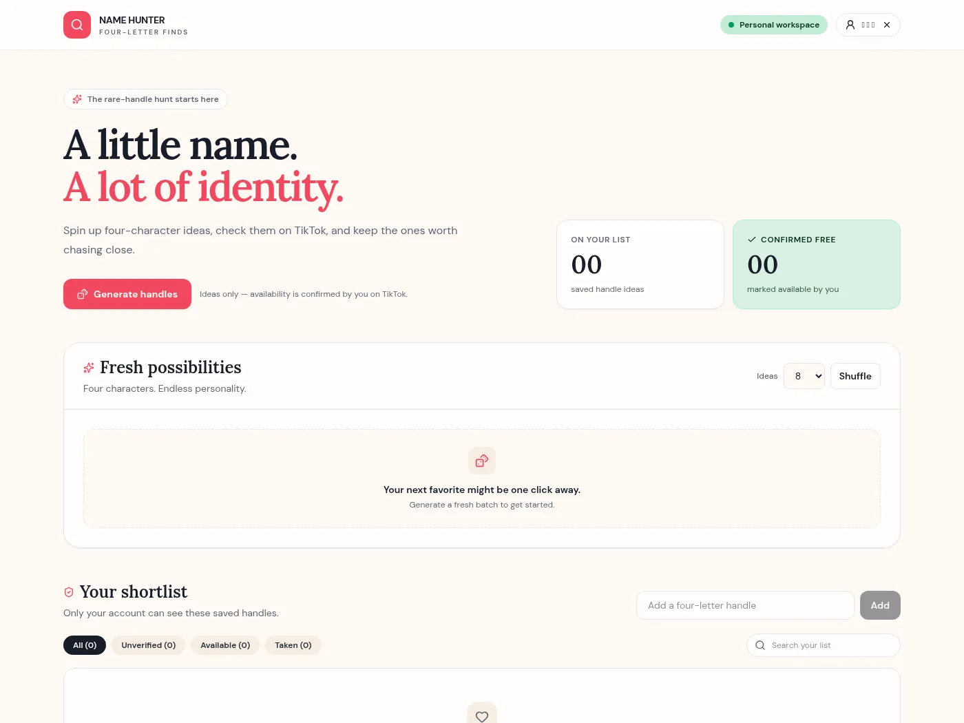 TikTok Name Hunter