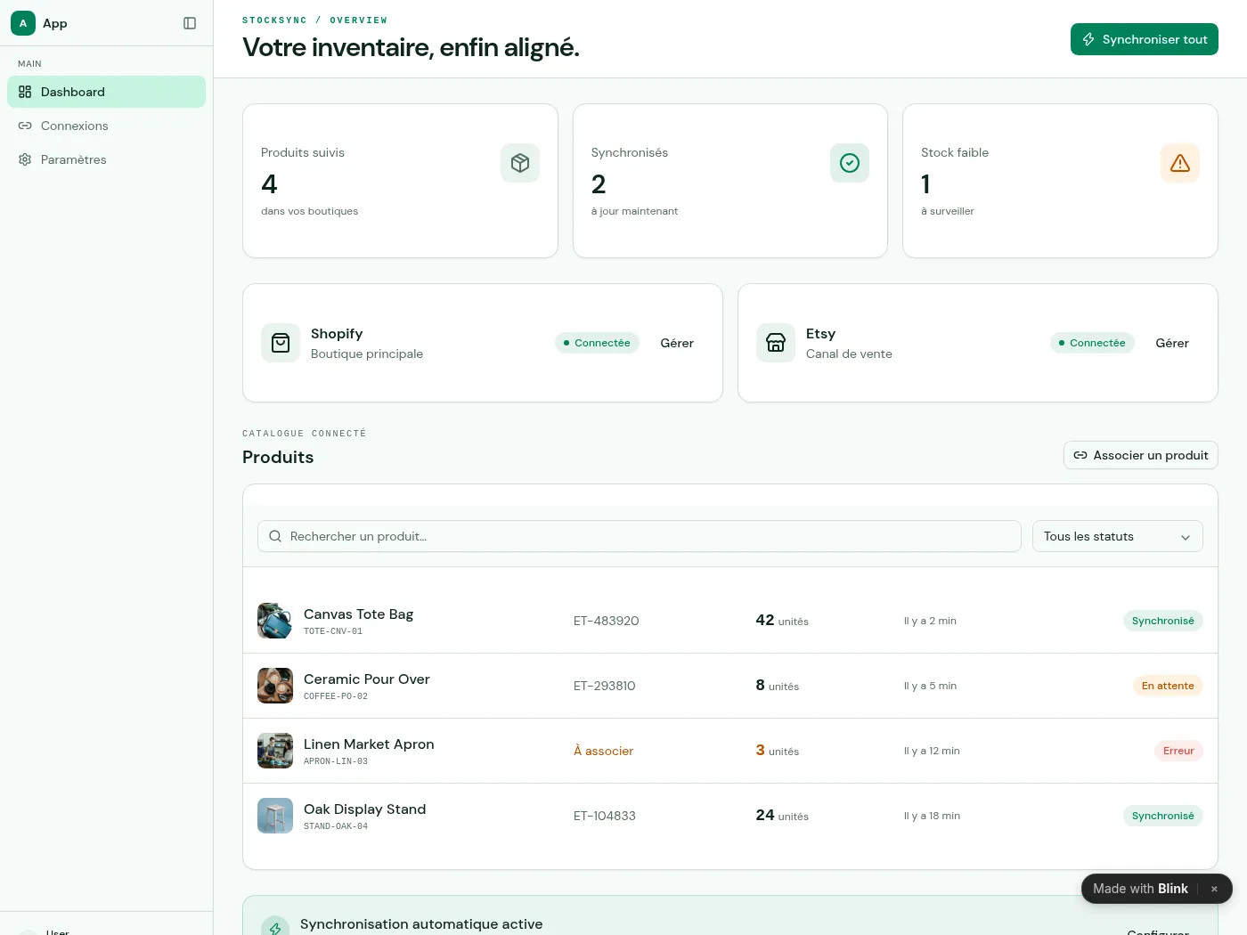 StockSync SaaS