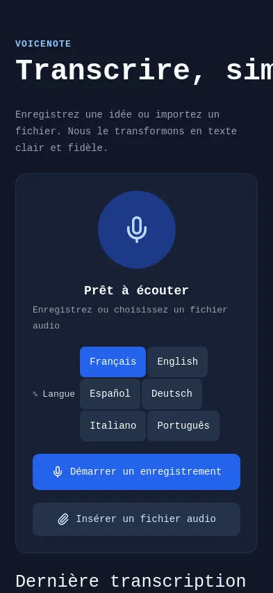 iOS Audio Transcriber