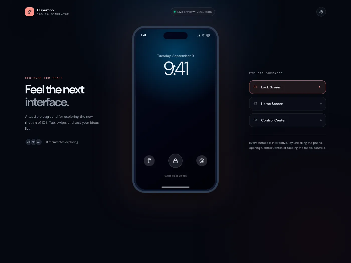 iOS 26 Design Simulator