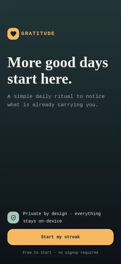 Gratitude Journal+