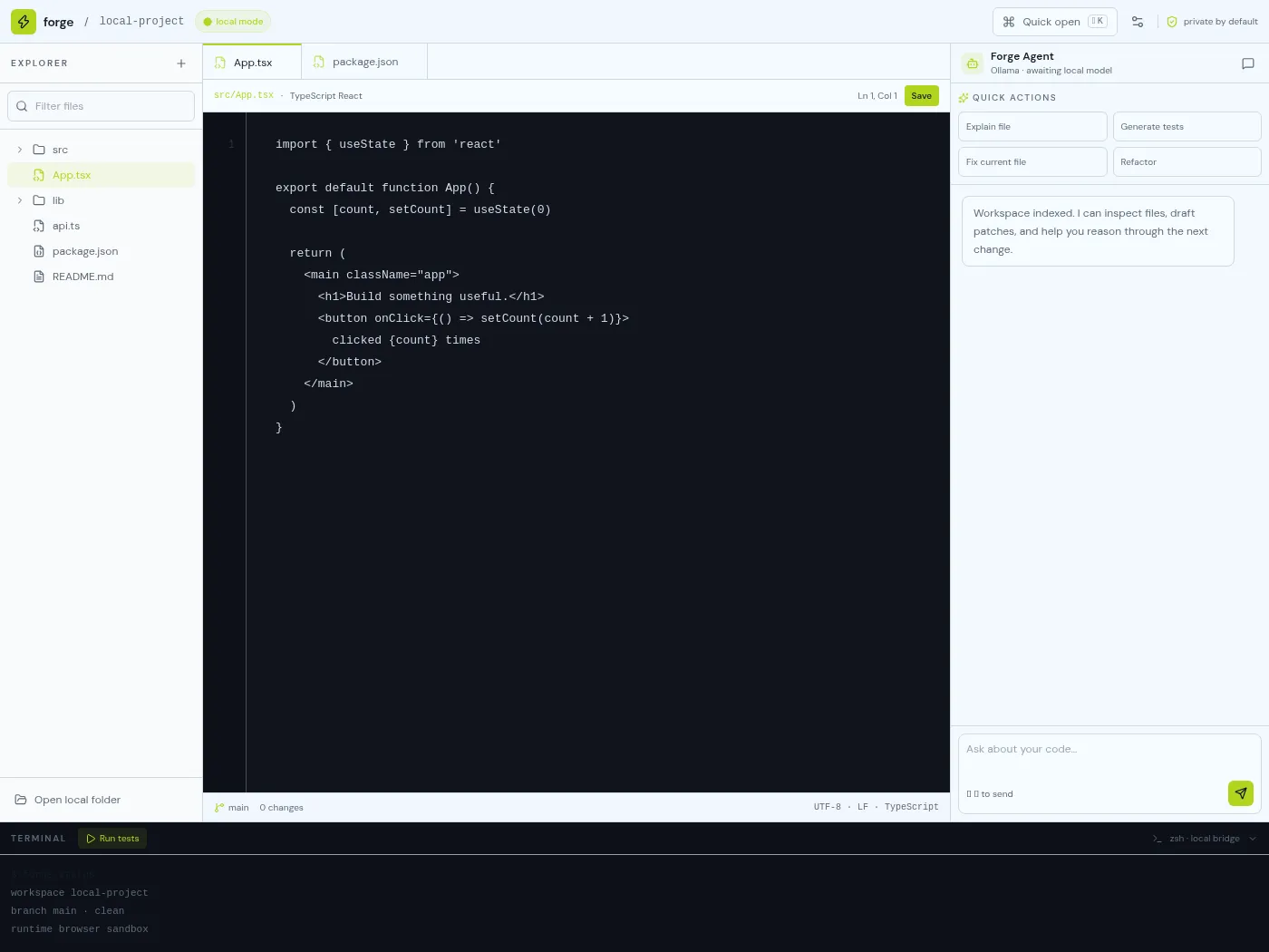 Copilot Workspace IDE