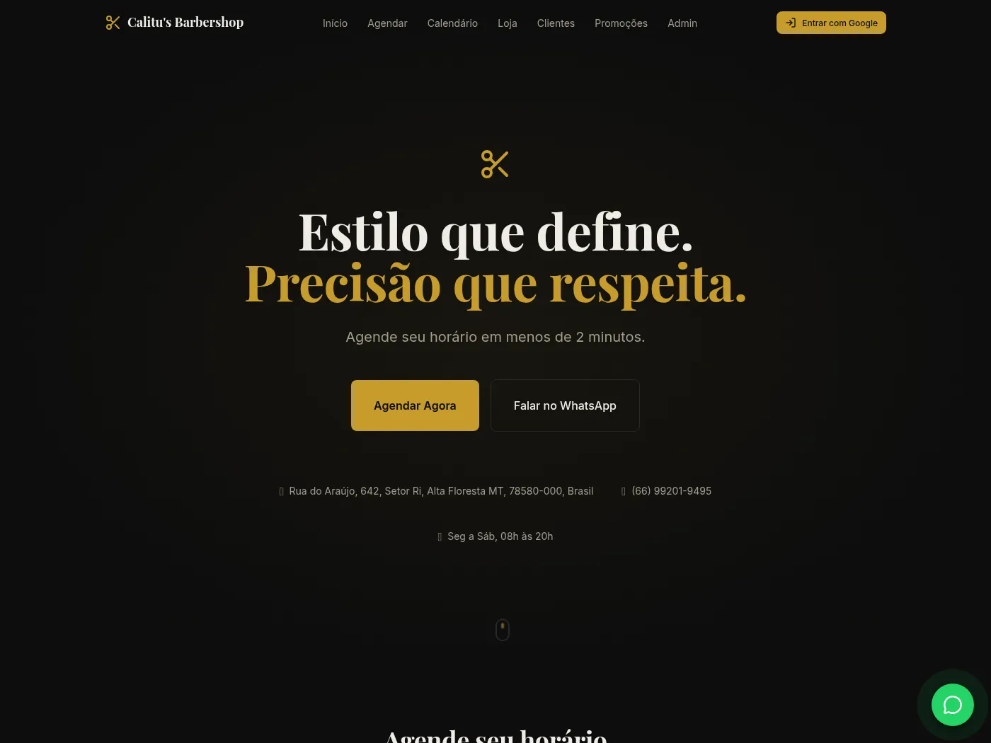 Calitu's Barbershop Web App
