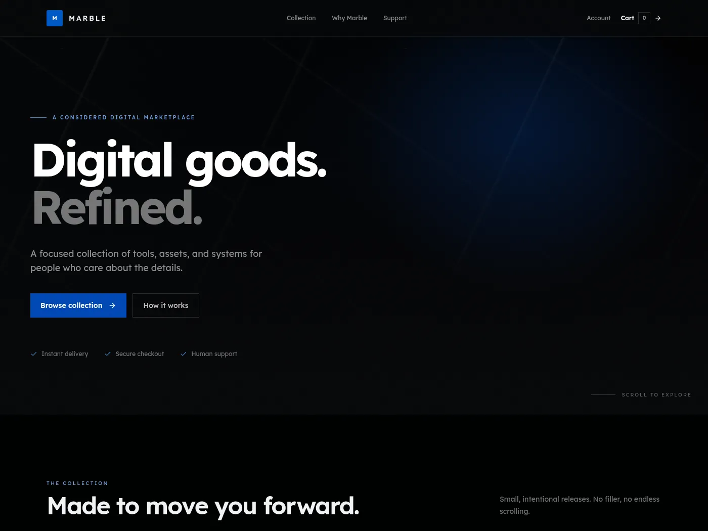 Marble Marketplace Redesign