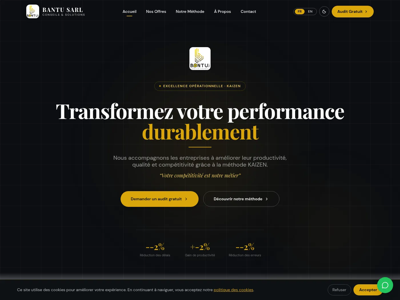 BANTU SARL Premium Site