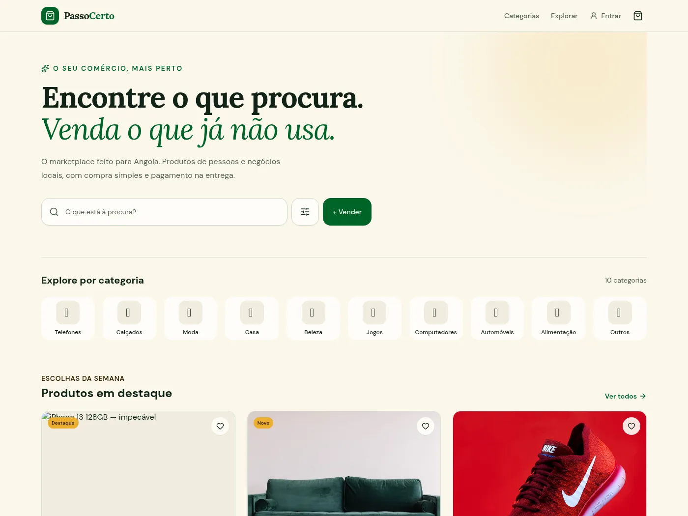 PassoCerto Marketplace