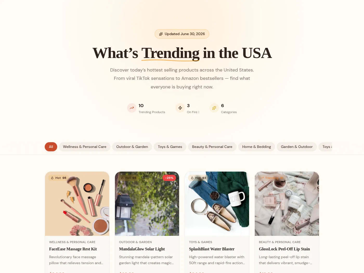 USA Trend Product Finder