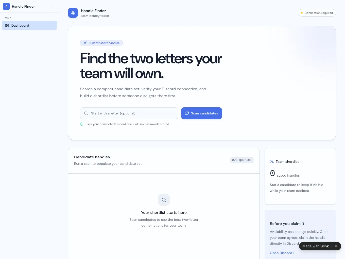 Discord Handle Finder