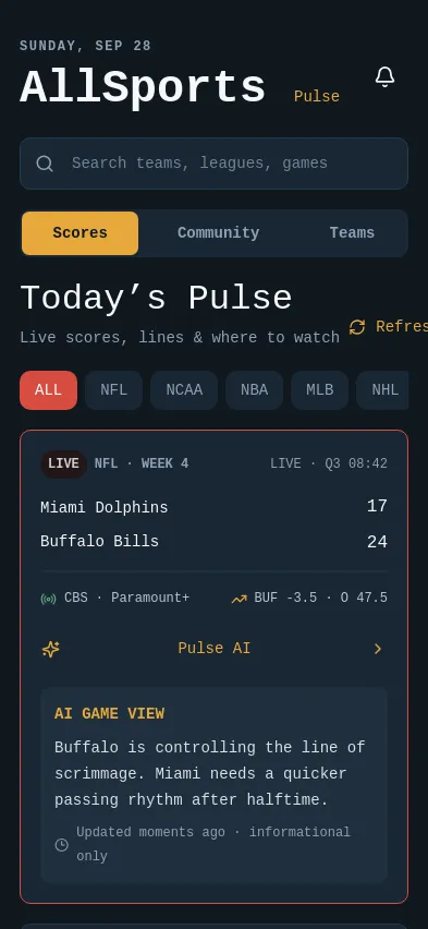 AllSports Pulse
