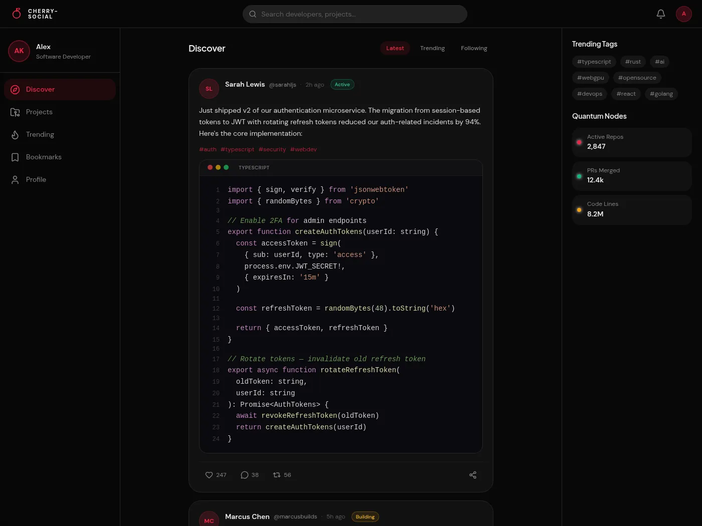 Cherry-Social Platform