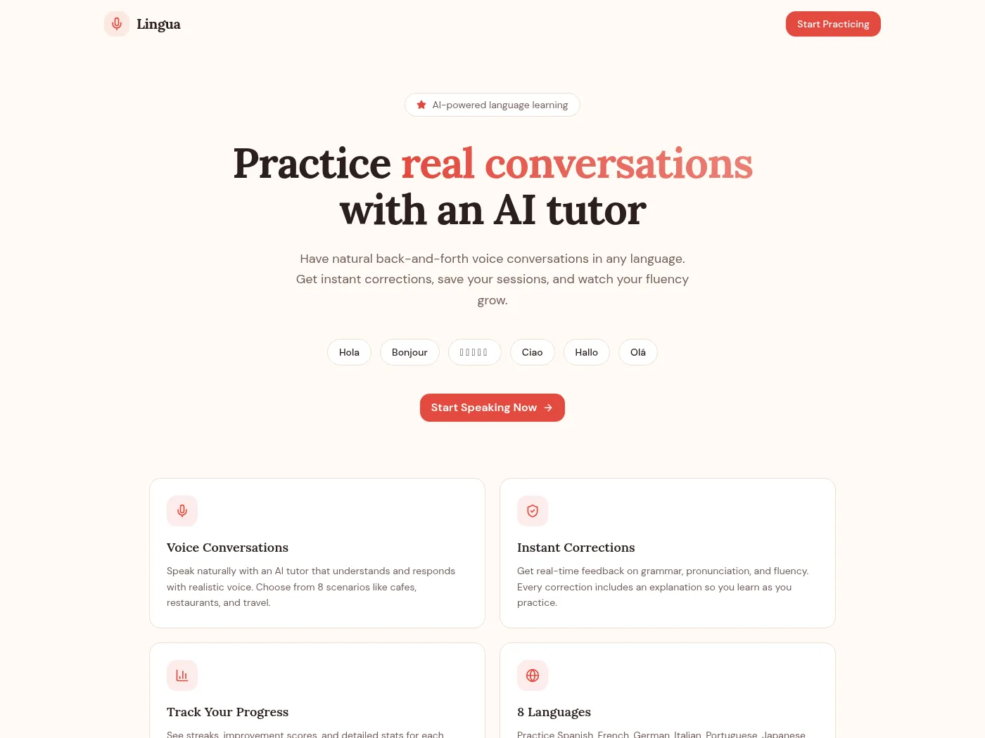Lingua Voice Tutor