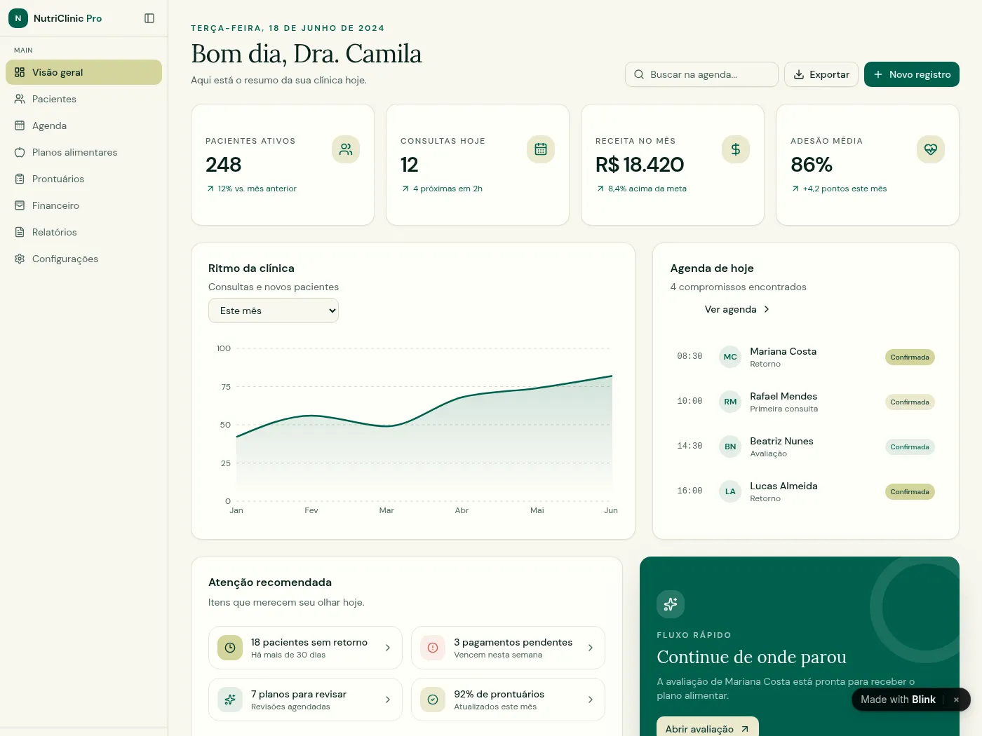 NutriClinic Pro SaaS