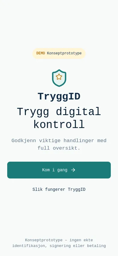 TryggID Mobile Prototype