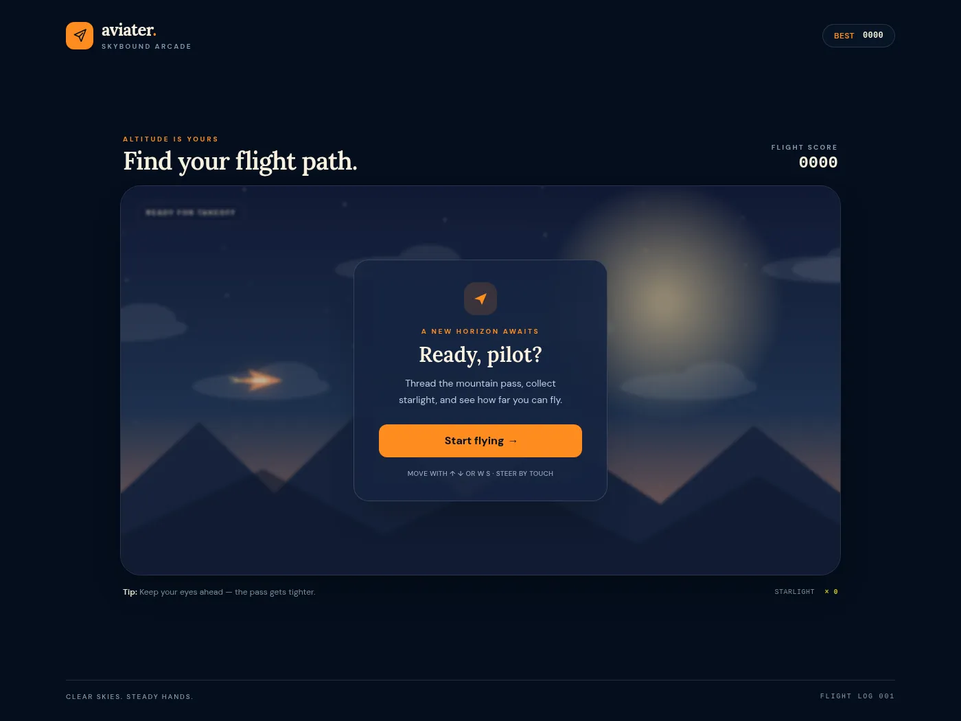Aviater Flight Game
