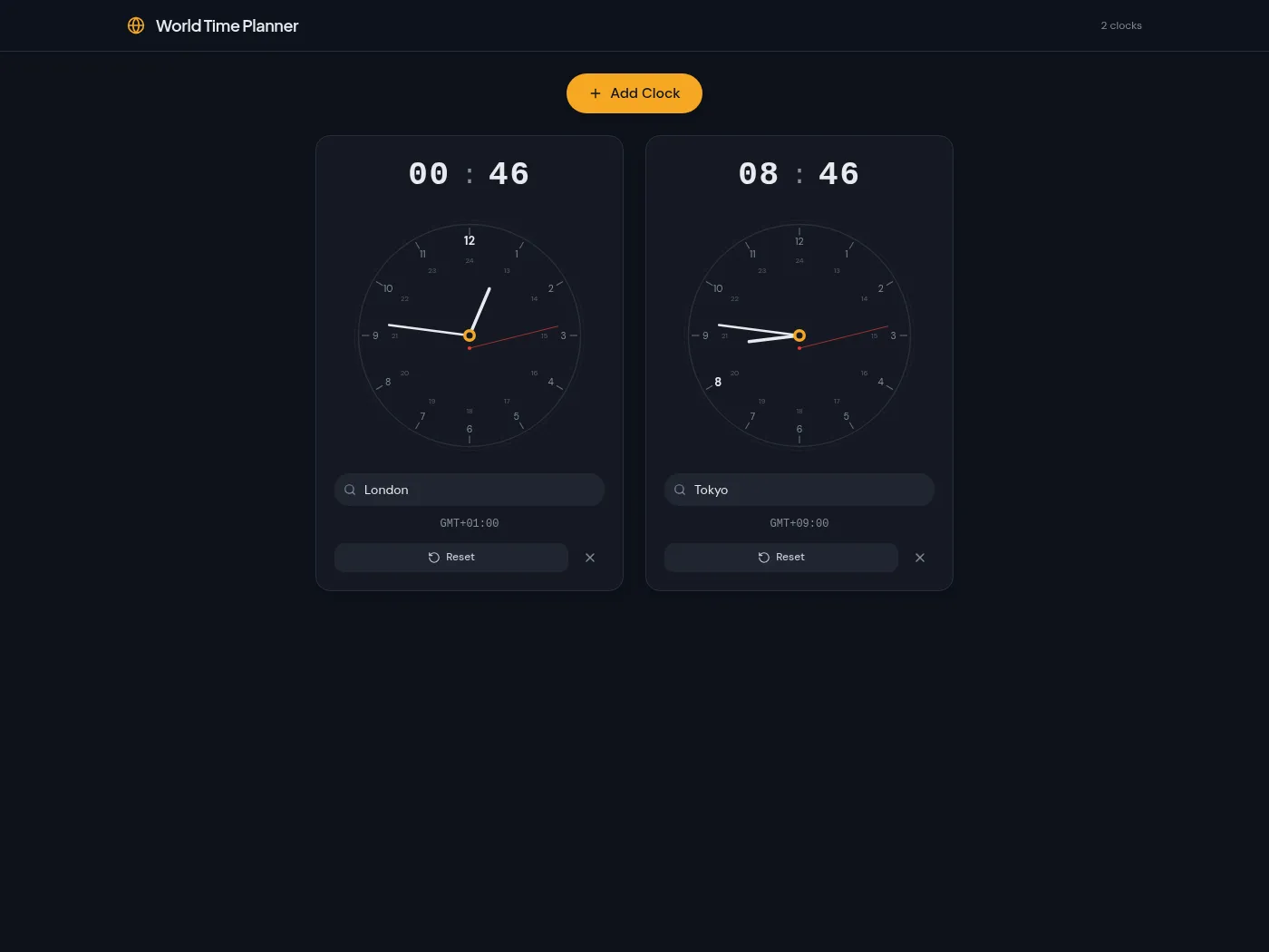 World Time Planner