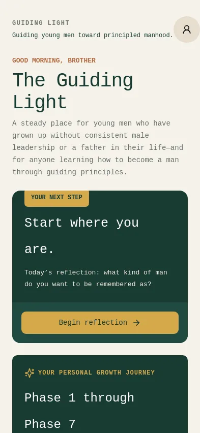 Guiding Light App & Web