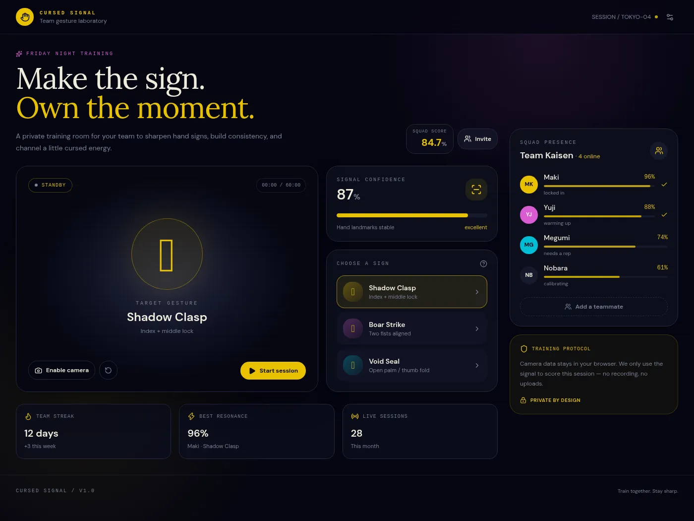 JJK Gesture Tracker