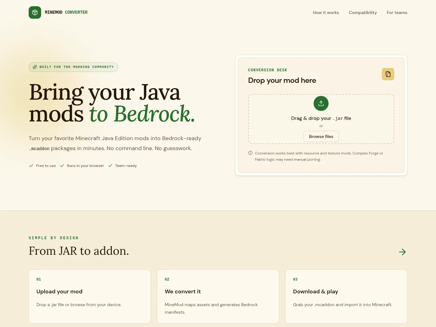 MineMod Converter