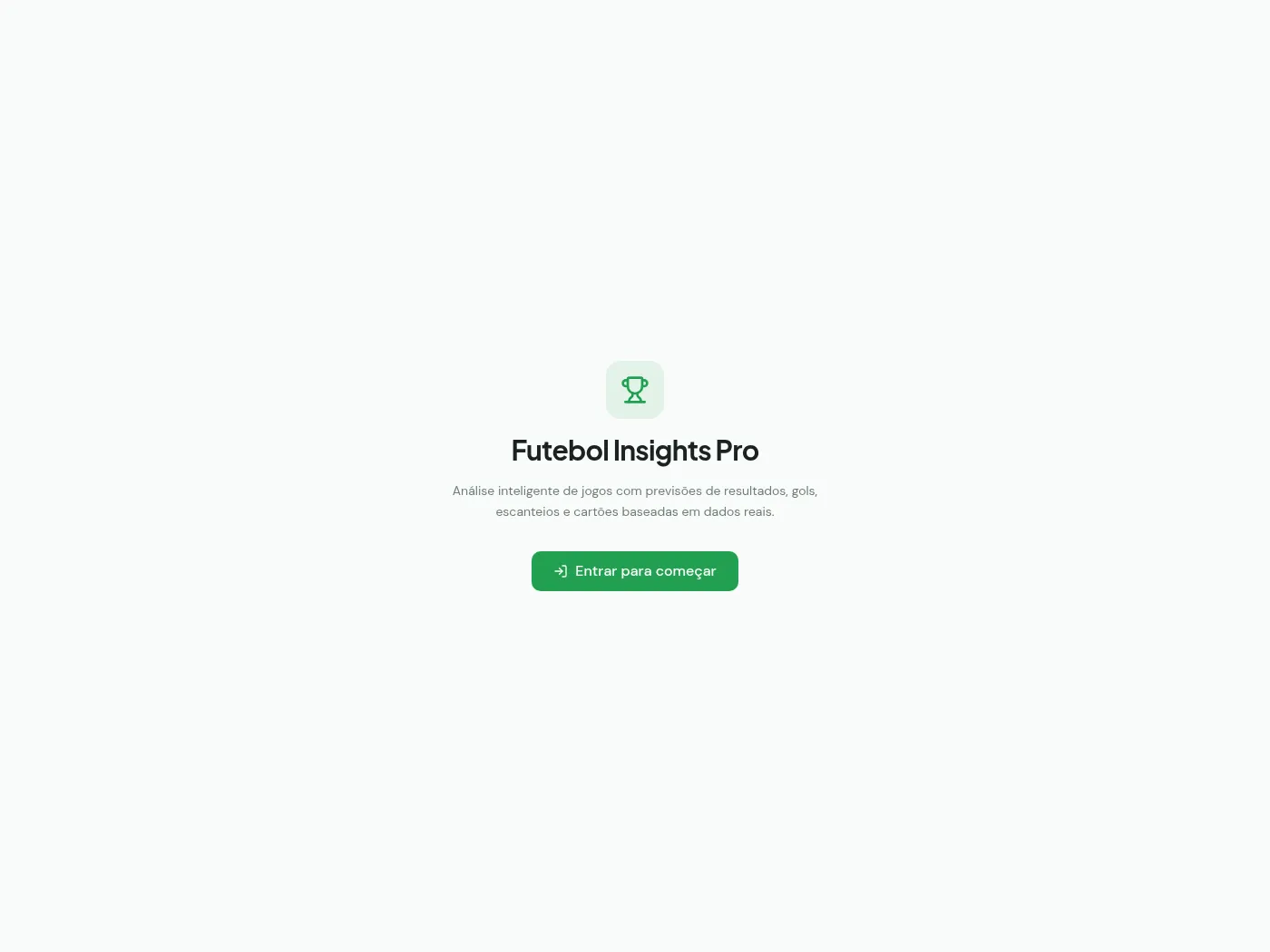 Futebol Insights Pro