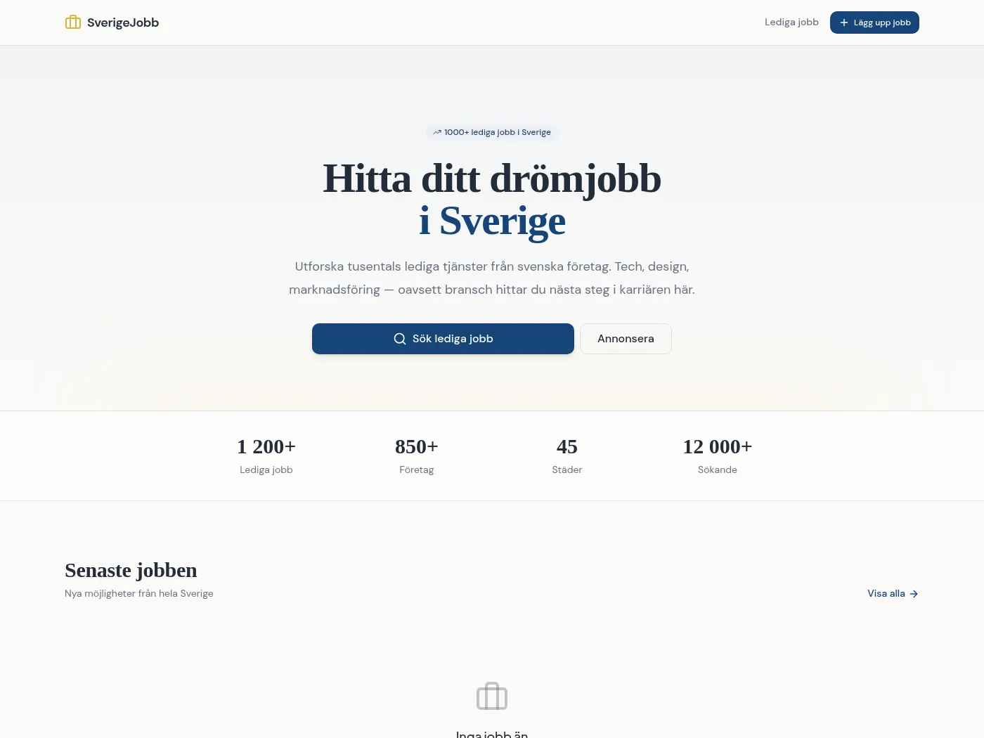 Swedish Jobs Portal
