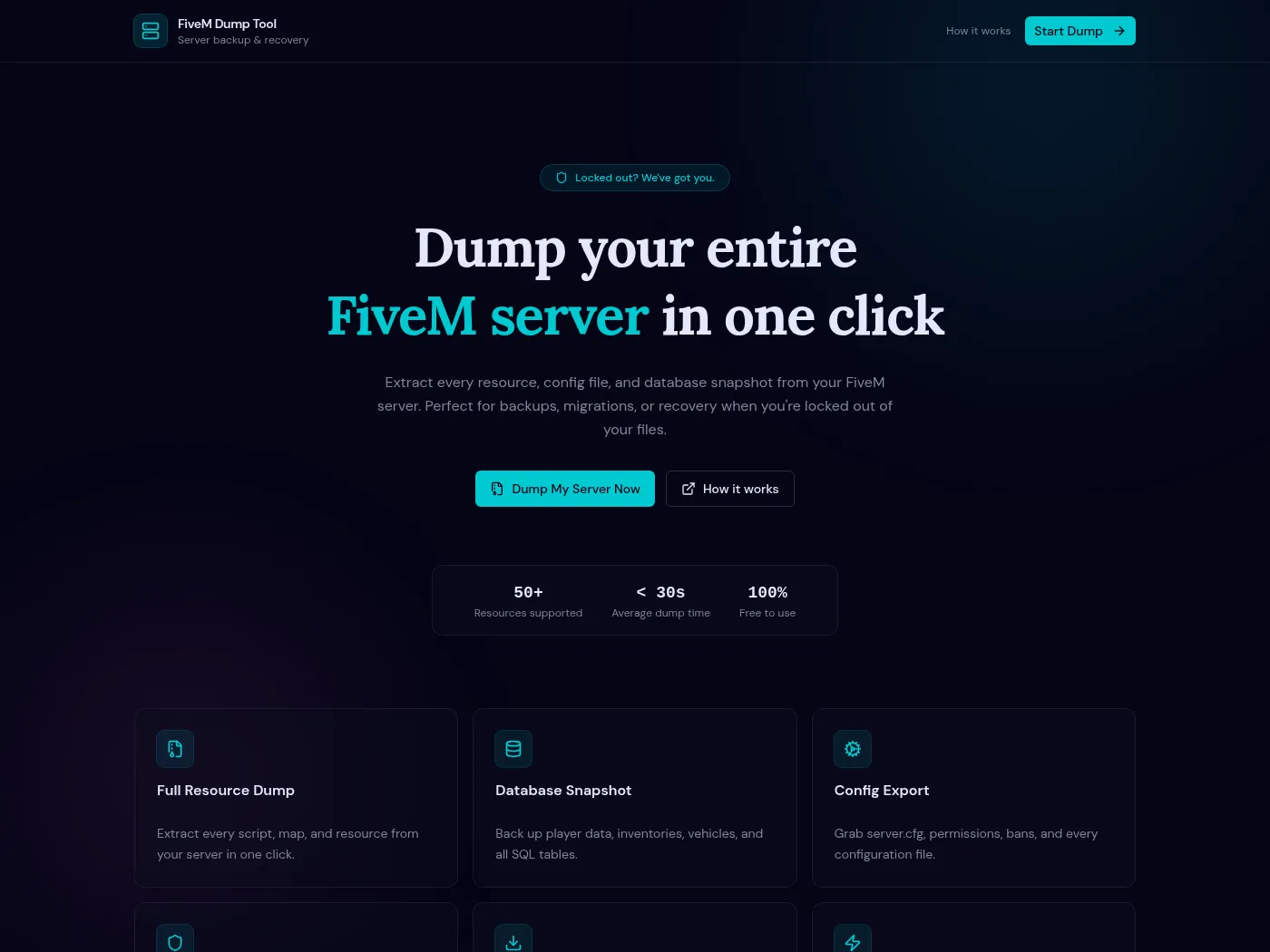 FiveM Server Dump Tool
