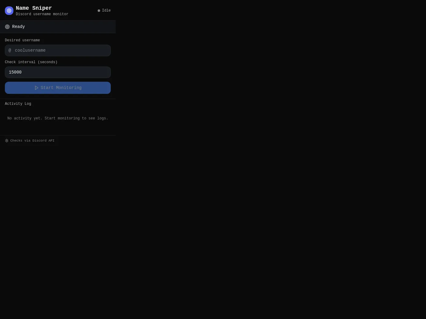 Discord Name Sniper