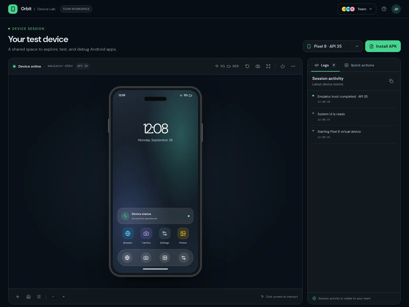Cloud Android Emulator