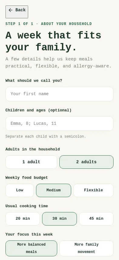 FamliFit Weekly Wellness