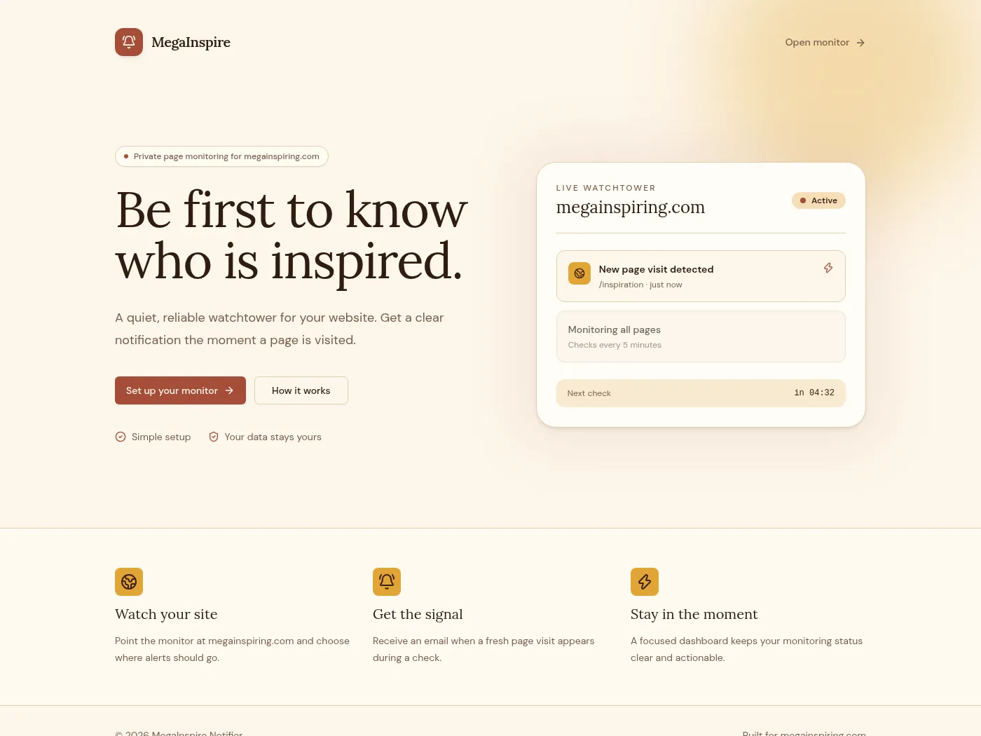MegaInspire Notifier