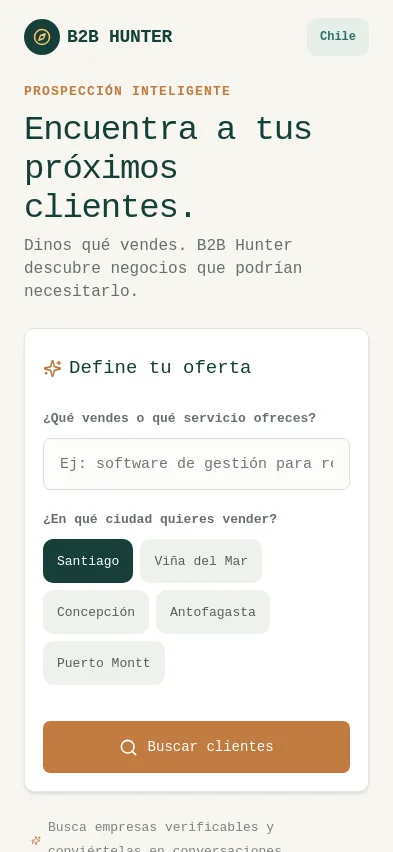 B2B Hunter Mobile