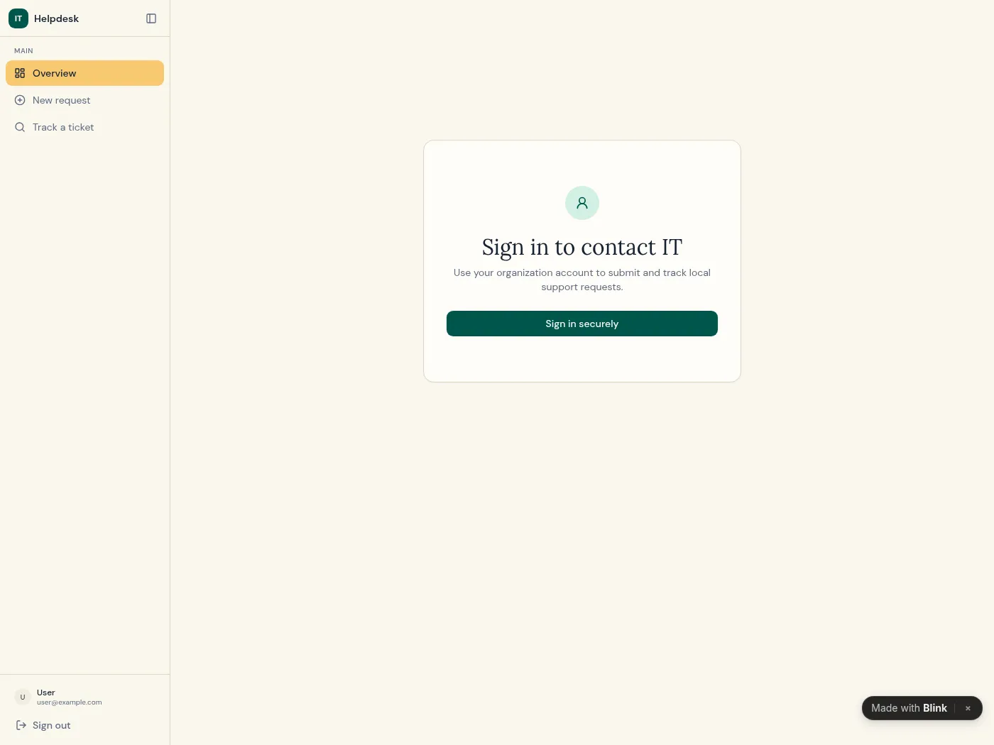 Local IT Ticketing Hub